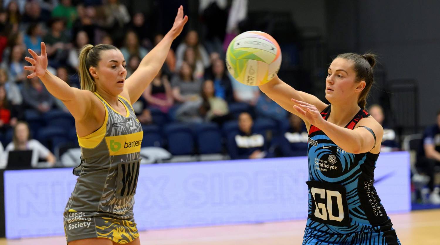 Strathclyde Sirens 52 Leeds Rhinos Netball 52